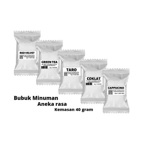 Bubuk Minuman Aneka Rasa Buah 40gr Serbuk Minuman Aneka Rasa Bubuk Minuman Kekinian Powder
