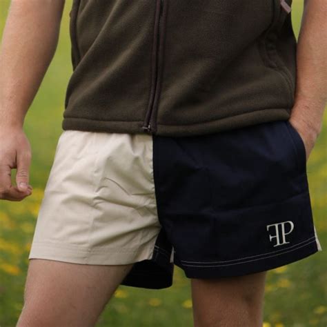 The Harlequin Rugby Shorts Womens Navy And Cream The Famous Pheasant