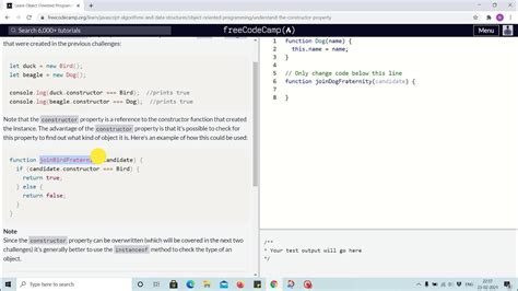 tutorial 12 understand the constructor property freecodecamp youtube