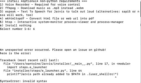 Errors When Running Source Setup Sh Issue 933 Sukeesh Jarvis GitHub