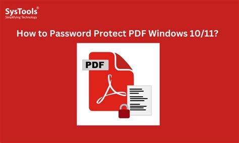 how to password protect pdf windows 10 11 stepwise guide