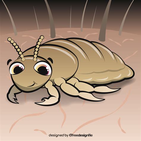 Louse Cartoon Vector Free Download