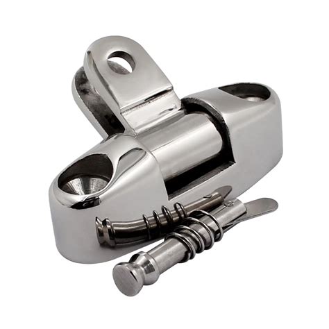 Marine Hardware Quick Release Bimini Top Swivel Hinge 316 Stainless Steel Deck Hinge Side Mount