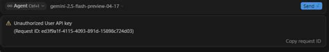 getting unauthorized user api key with custom gemini key must i be