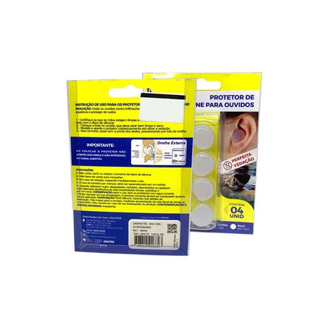 Protetor De Ouvido Silicone Incolor