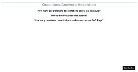 Accordion Codesandbox Accordion Codesandbox