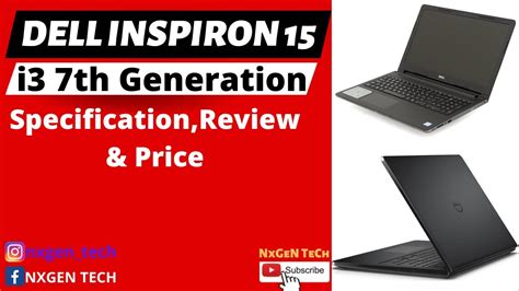 Dell Inspiron 15 Intel Core I3 7th Gen Specs And Review Youtube