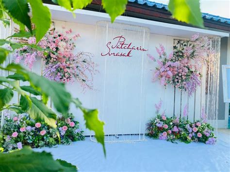 ฉากถ่ายรูปงานแต่ง ไอเดียงานแต่งงาน ซุ้มแต่งงาน ฉากหลังแต่งงาน