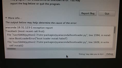 [solved] grub install fails bugs rockstor community forum