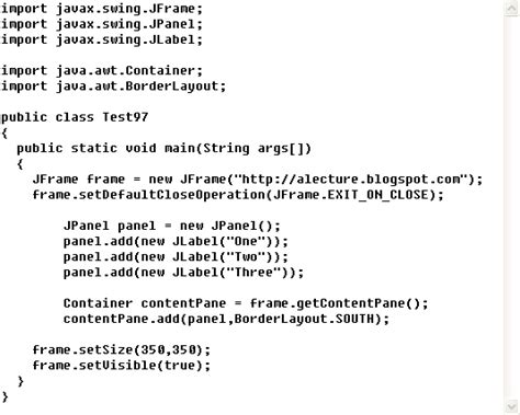 강이의 Java 강좌 스윙으로 패널 만들기jpanel
