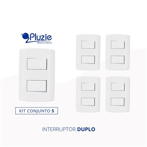 Kit 5 Interruptores Duplos Simples Modular Luxo Shopee Brasil Kit 5 Interruptores Duplos Simples Modular Luxo Shopee Brasil