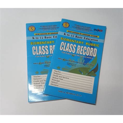 Class Record Elementary K To 12 Basic Education For Public And Private Class Record Elementary K To 12 Basic Education For Public And Private