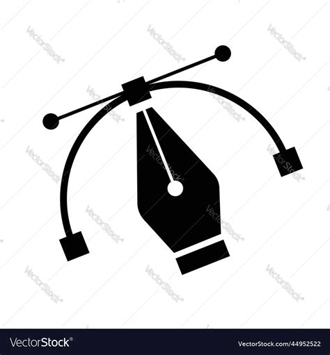 Pen Tool Icon Design Royalty Free Vector Image