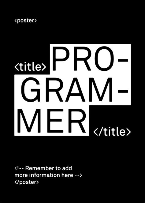 Programmer Poster Picture Metal Print Paint By Metal Posters