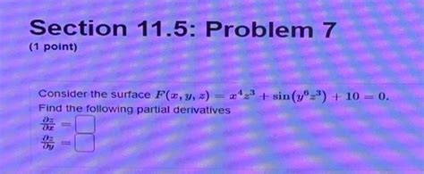 Solved Section 115 Problem 7 1 Point Consider The