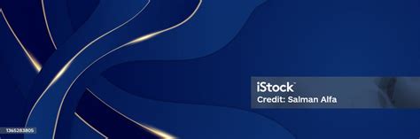 추상 물결 모양의 고급 어두운 파란색과 골드 배경입니다 일러스트 벡터 0명에 대한 스톡 벡터 아트 및 기타 이미지 0명 3차원 형태 개념 Istock