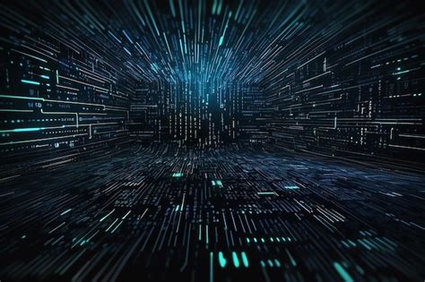 Premium Photo Binary Code Background Digital Abstract Technology Background Cyber Abstract
