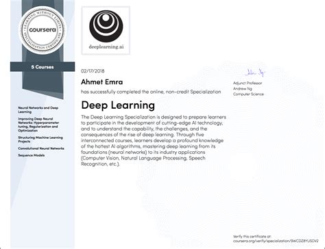 Github Ahmethamzaemra Deep Learning Specialization Coursera Notebooks And Exercises From Dr