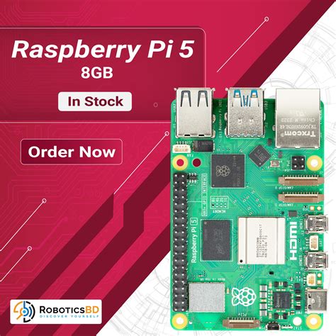 Robotics Raspberry Pi 5 𝗢𝗿𝗱𝗲𝗿 𝗻𝗼𝘄 𝗼𝗻 𝗥𝗼𝗯𝗼𝘁𝗶𝗰𝘀𝗕𝗗 For More 𝗱𝗲𝘁𝗮𝗶𝗹𝘀