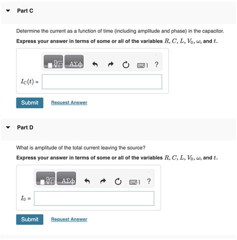 Solved Determine The Current As A Function Of Time Chegg Com