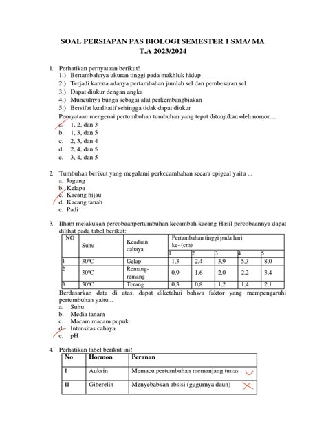 Kelas Xii Persiapan Pas 1 Fix Pdf