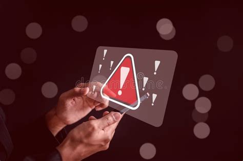 Maintenance Fixing System Warning On Internet Or Caution Sign Symbol Notification Error Cyber