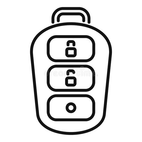 Code Smart Key Icon Outline Vector Control Security Stock Vector Illustration Of Black