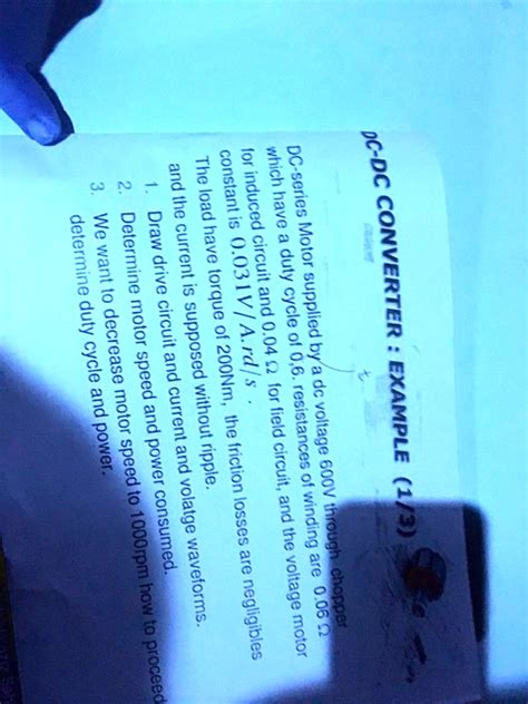 2 Determine Duty Cycle And Power Determine Motor Speed And Power