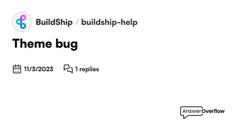 Theme Bug Buildship