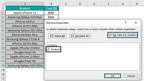 Remove Duplicates From Excel Column Examples How To Do
