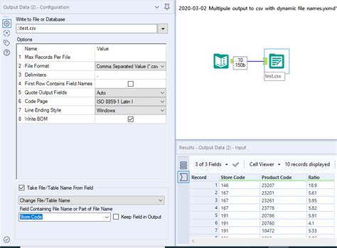 Solved Multipule Output To Csv With Dynamic File Names N Alteryx