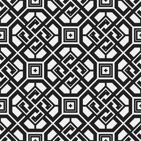 흑인과 백인 기하학적 패턴 배경 무료 벡터