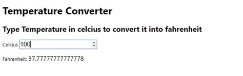 如何使用 Html 和 Javascript 创建温度转换器