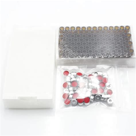 High End Glass Hplc Sample Rubber Bottle Custom Color Liquid Vials Injection Bottle Vial China