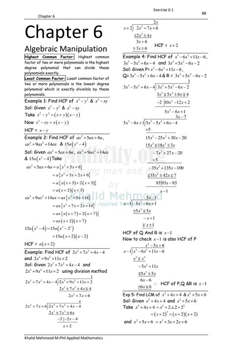SOLUTION Algebraic Manipulation Class 9 Studypool