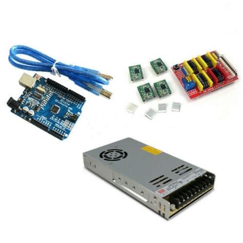 Grbl Controller Bundle With Uno R3 Cnc Shield Power Supply