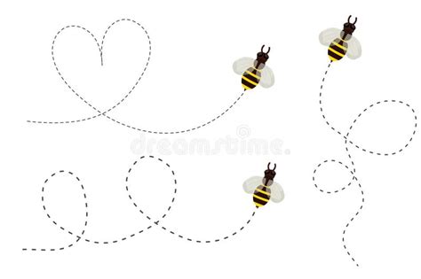 Flying Bee Path Stock Illustrations 301 Flying Bee Path Stock Illustrations Vectors And Clipart