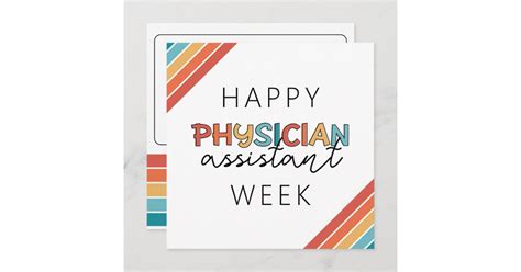 Happy Physician Assistant Week Thank You Card Zazzle