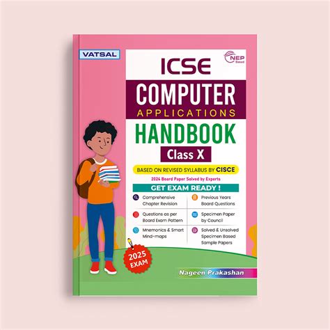 Vatsal Icse Handbook Computer Application Class 10th For Board Exam 20