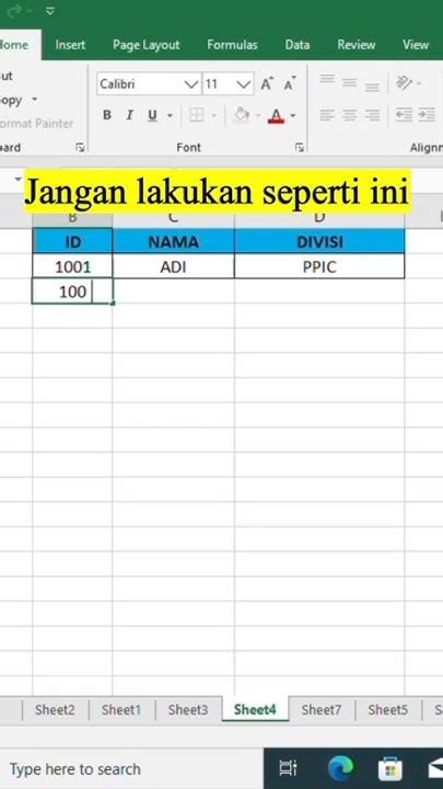 cara cepat input data di excel excel exceltips exceltutorial
