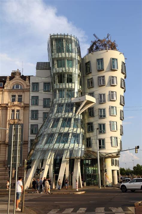 Famous Dancing House Architecture In Prague Czech Republic Editorial Photo Image Of