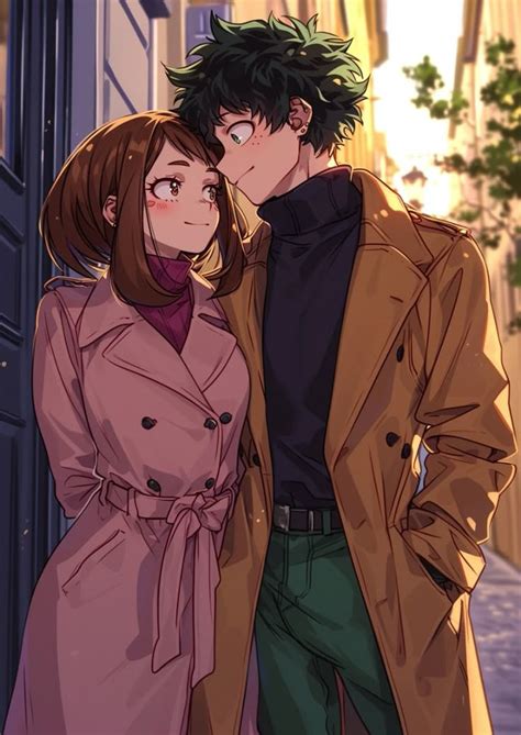 Ochaco Uraraka Izuku Midoriya Anime Couples My Hero Academia Manga Hero Academia Characters