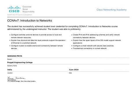 Priya Sangana On Linkedin Cisco Ccna Cisconetworkingacademy Earnbadge Computernetworks