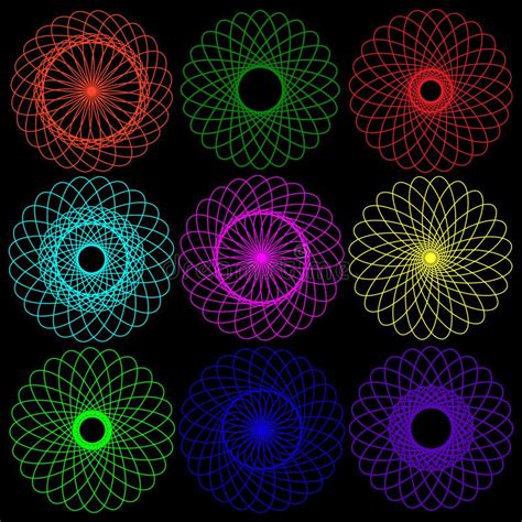 Spirograph Stock Vector Illustration Of Retrostyled 49506244