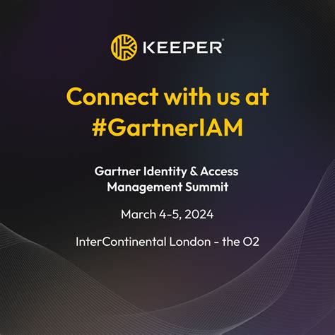 Keeper Security Inc On Linkedin Conference Gartner Gartneriam Dontgethacked Pam