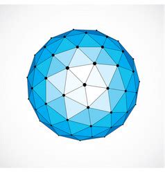 Abstract Geometric D Wireframe Object Cle Vector Image