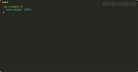 Как выровнять текст по левому краю в Css