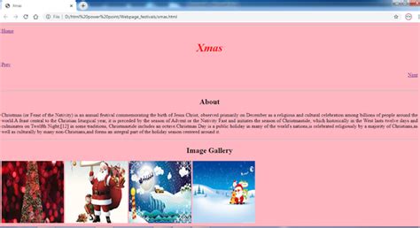 class 12 computer application html project download festivals