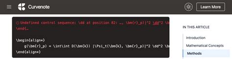 How To Use LaTeX With MyST Markdown Curvenote Blog