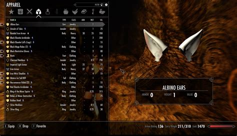 Armorjewelry Piece Not Showing Even Though Its Equipped Skyrim
